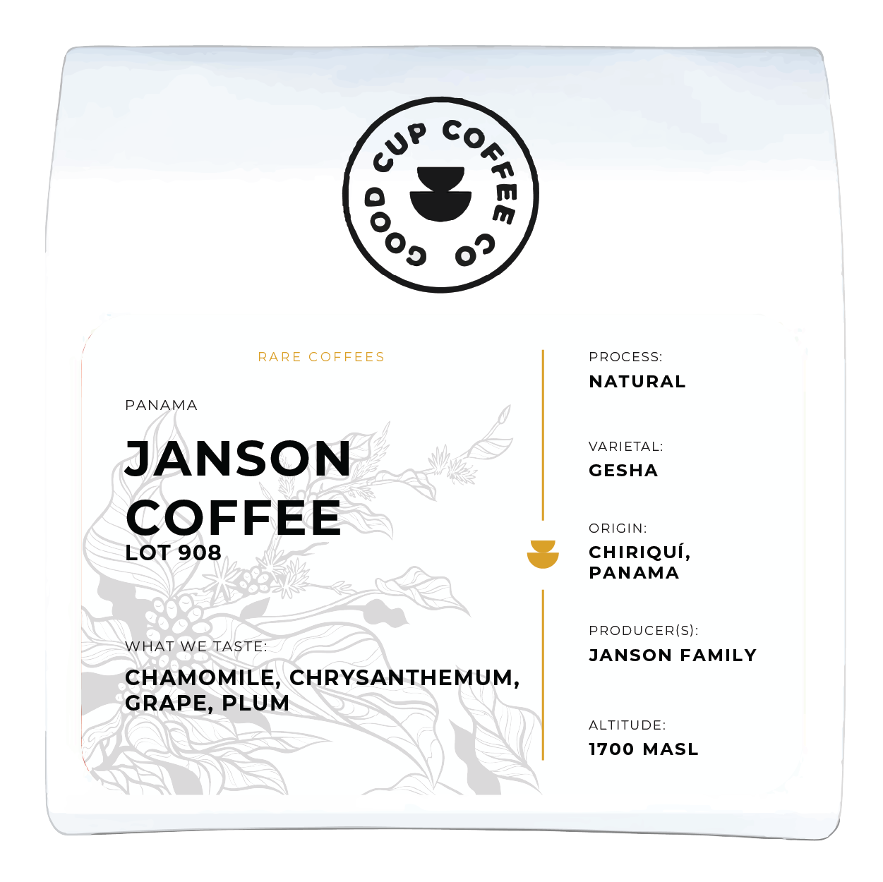 Panama Janson Lot 908 Gesha Natural Competition Lot – Good Cup Coffee